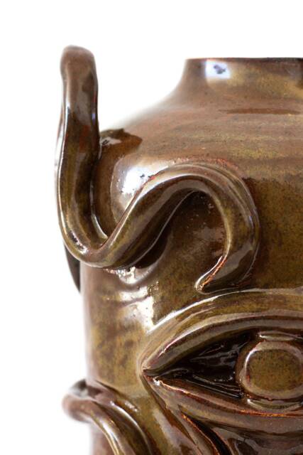 Sculptural Ceramic Vase, Stoneware, Rustic Brown, Vase by Etsy ...