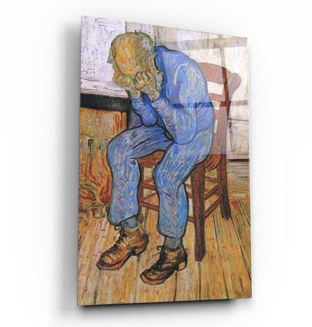 Vincent Van Gogh's At Eternity's Gate - 1890 Tempered Glass Wall Art ...