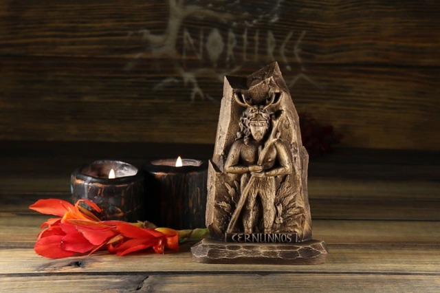 Handmade Cernunnos Statue Ash Wood Norse Pagan Altar Decor by Etsy ...