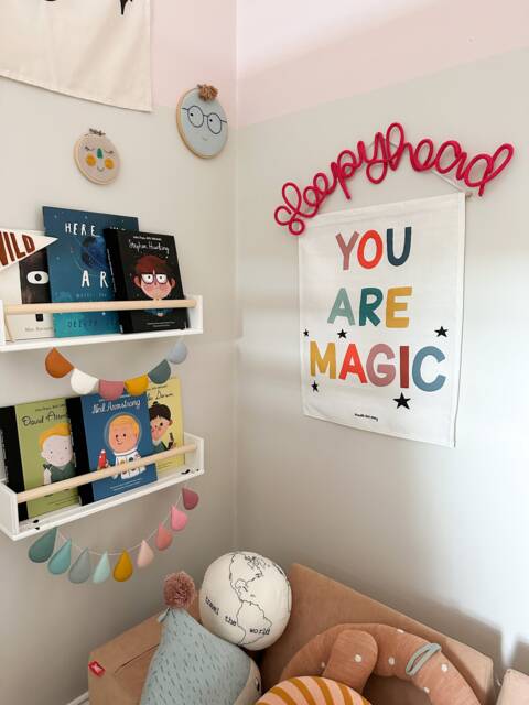 Sleepyhead Knitted Wire Wall Sign For Kids Bedroom, A To Hang Over The ...