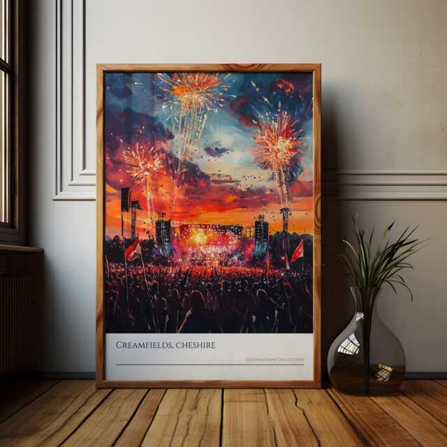 Creamfields Sunset Poster Festival Music Art Print by Etsy | ufurnish.com