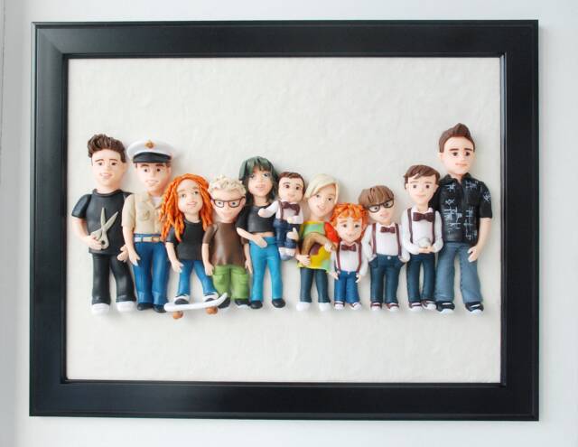 50Th Anniversary Gifts For Parents Custom Family Portrait Look Alike ...