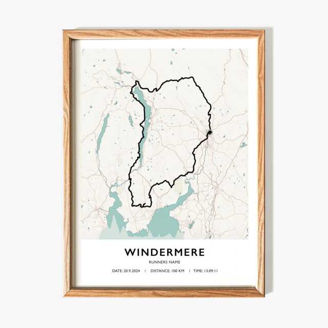 Runners Route Map Print - Nautical Any Run, Strava - Personalised ...