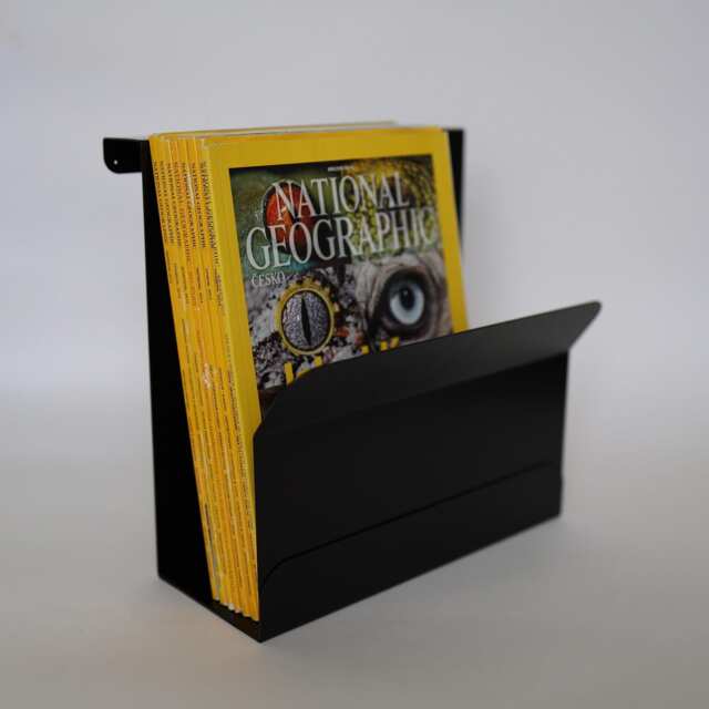 Black Metal Desk Organizer, Vertical Desktop Organizer, Minimalistic ...