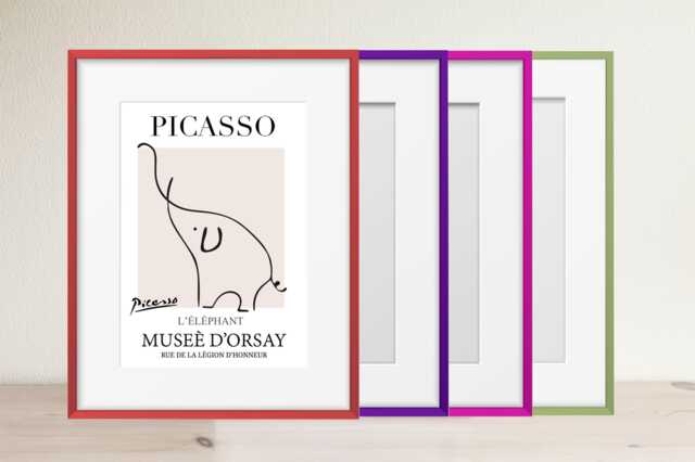 A2 A3 A4 A5 Thin Photo Frame Picture Frames Poster With Mount Rainbow ...