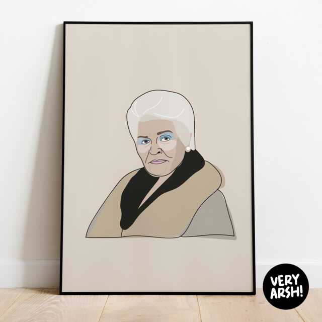 Pat Butcher From Eastenders Inspired Colourful Wall Art Print ...