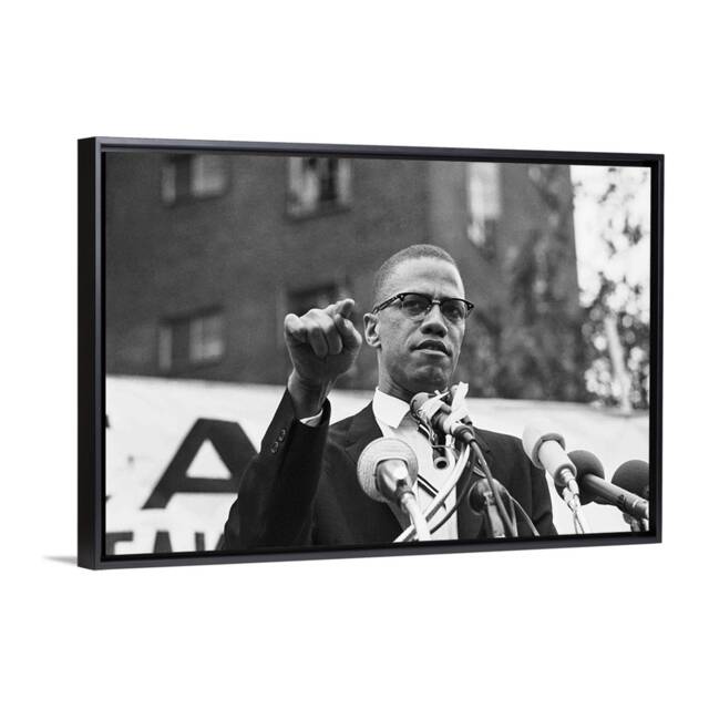 Art Prints On Poster Or Framed Canvas Malcom X - Coolart Contemporary ...