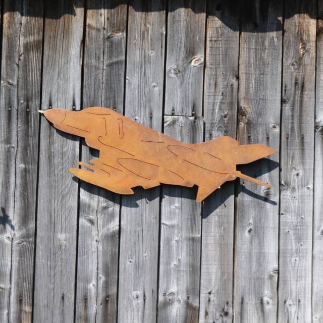 Rusty Metal F4 Phantom Plane Wall Art, Rusty Outdoor & Garden Art ...