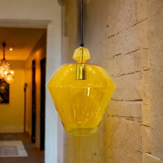Kitchen Island Ceiling Light - Hand Blown Glass Pendant Blown Glass For ...