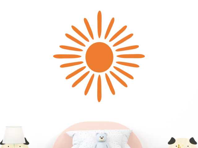 Bright Sun Wall Decal Kids Nursery Decor, Shop Front Decor by Etsy ...