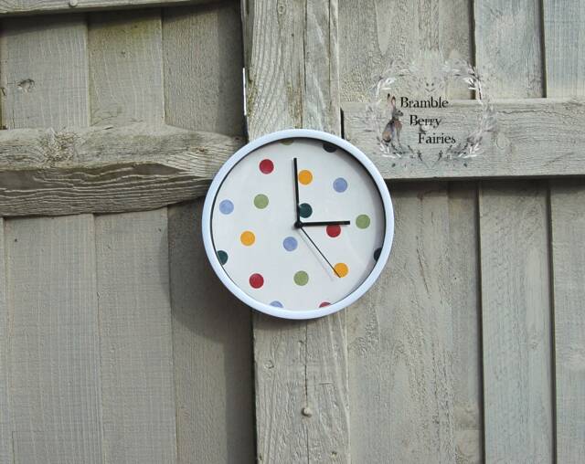 Emma Bridgewater Polka Dot Spots Decoupaged Clock by Etsy | ufurnish.com