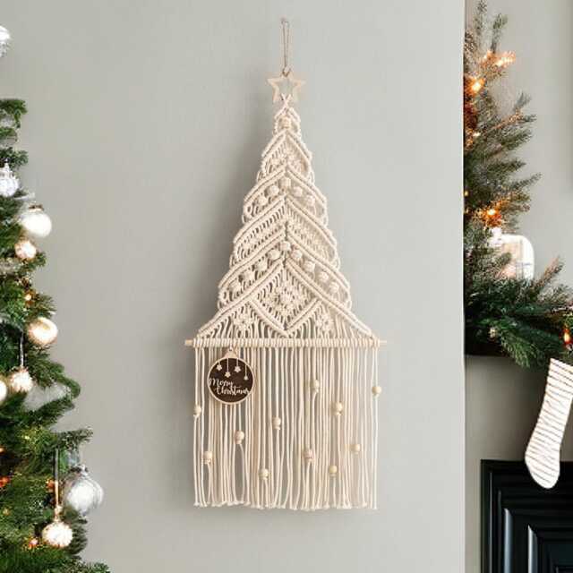 Xmas Tree Macrame, Entryway Decor, Macrame Tree, Holiday Decoration ...