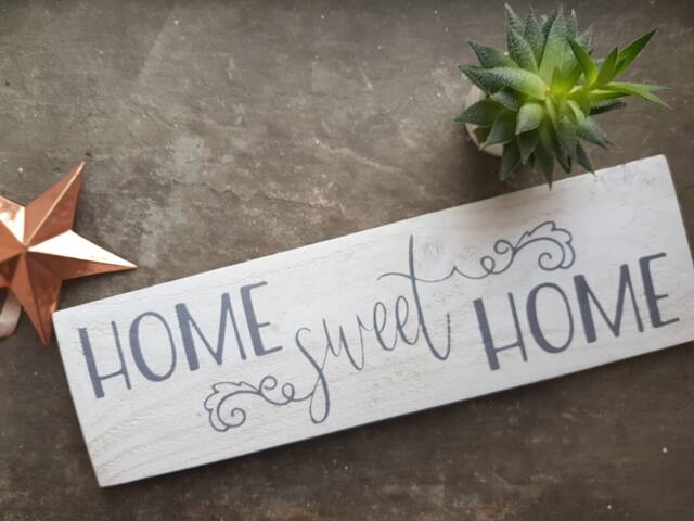 Home Sweet Home-Wood Signs-Wood-Farmhouse Decor-Calligraphy-Rustic ...