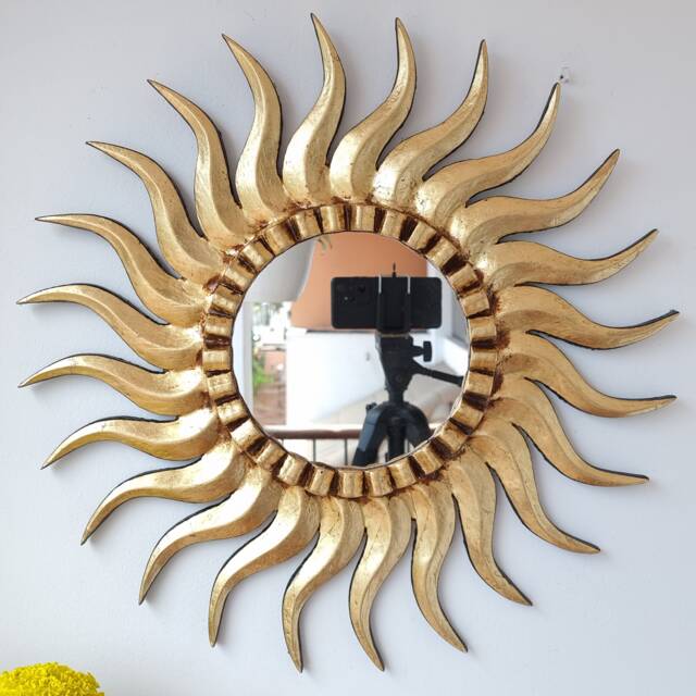 "Peruvian Mirrors ""Sun Renaissance Gold 50cm" by Etsy | ufurnish.com