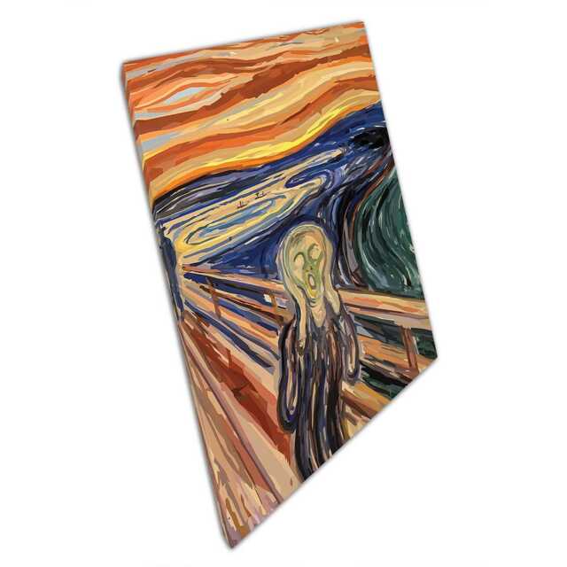 The Scream Print Edvard Munch Canvas Art Abstract Wall Decor For Home Office by Etsy | ufurnish.com