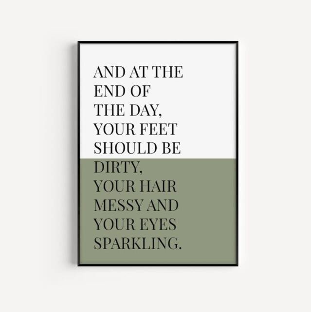 Sage Green Quote Print by Etsy | ufurnish.com