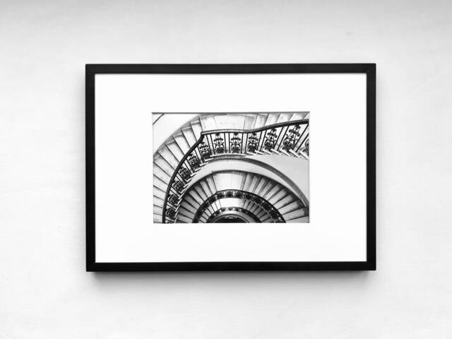 London Stairs in An Old Building Framed Photo - Street Photography by ...