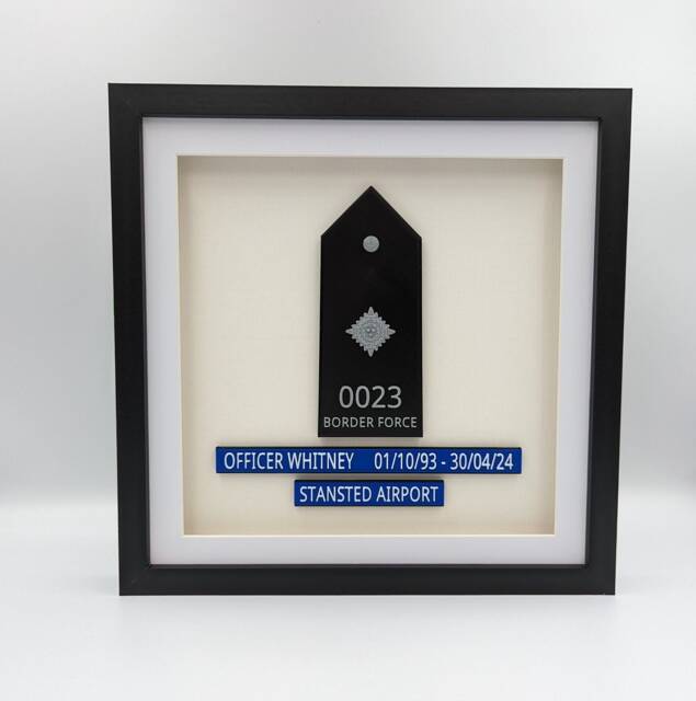 Border Force Presentation Framed Gift Box - Personalised Custom Frame ...