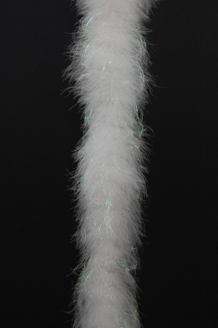 Christmas Special White Marabou Boa with Iris Lurex To Enhance The Look ...