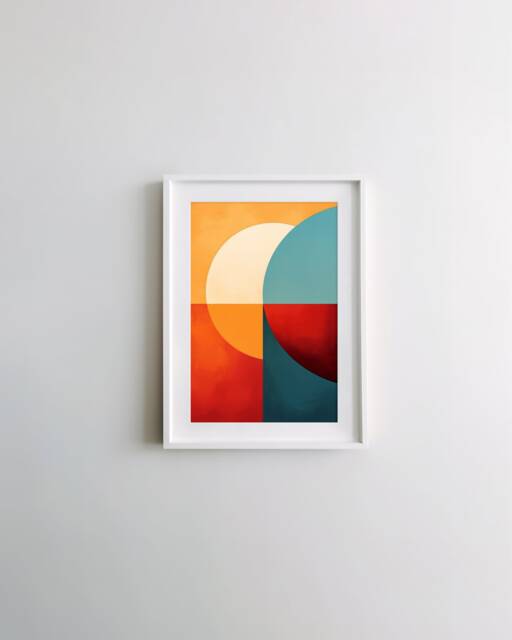 Oceanfront - Mid-Century Modern Abstract Wall Art Decor Fine Print by ...