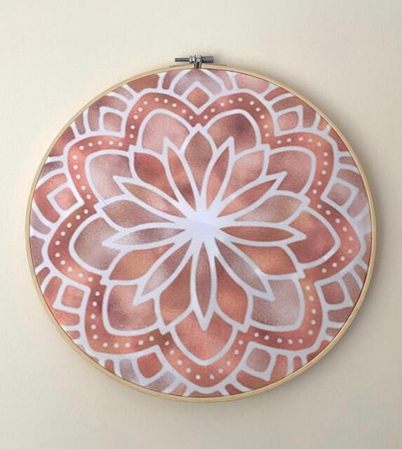 Boho Mandala Wall Art Bohemian Embroidery Hoop - 30 cm by Etsy ...