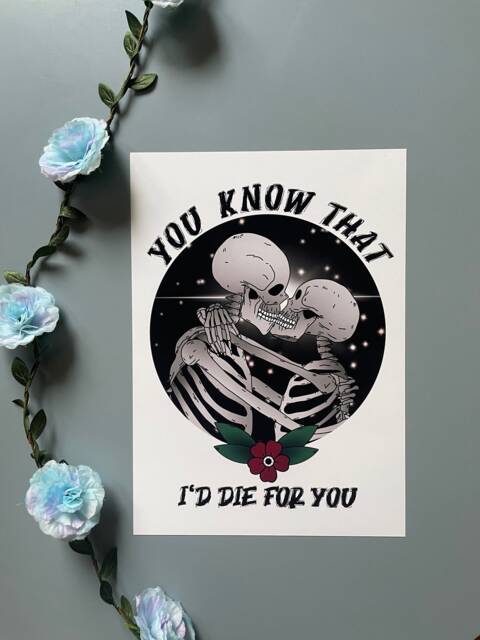Bring Me The Horizon Inspired Art Print, A5 Traditional Tattoo Art ...