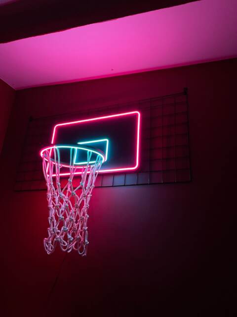 Luxury Custom Neon Basketball Hoop Sign For Game Room Decor by Etsy ...