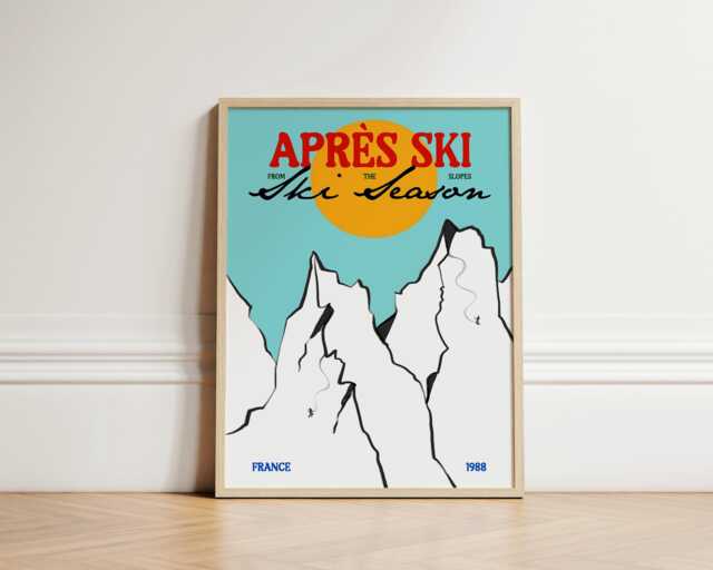 Apr??s Ski Season Print, Apres Skiing Wall Art, Cabin, Winter Decor ...