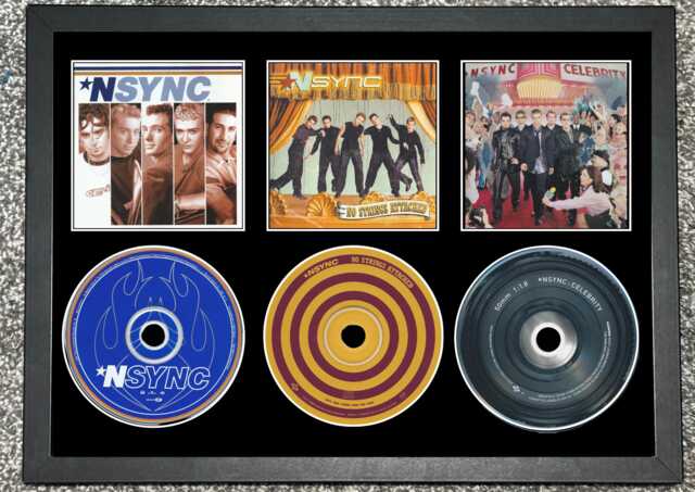 Nsync - No Strings Attached Celebrity Triple Cd Wall Display Frame Not Included by Etsy ...
