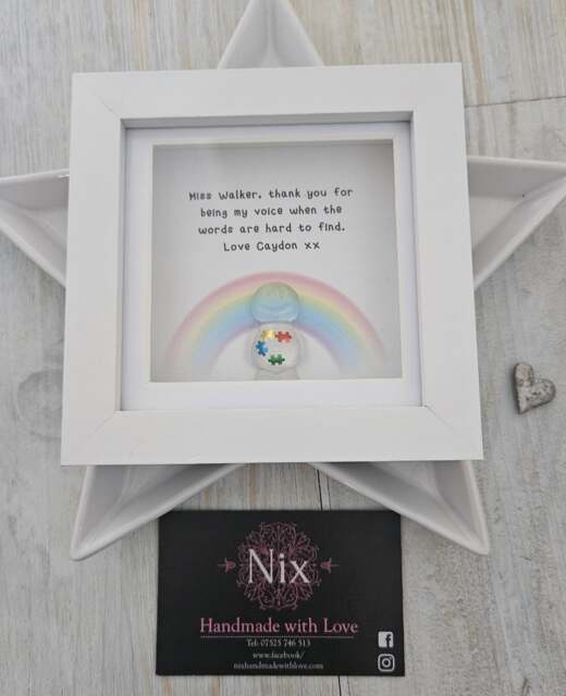 Puzzle Piece, Autism Children's Thank You Gift Frame, Neurodiversity ...