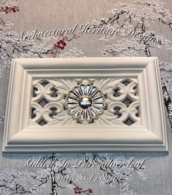 Decorative Handmade Victorian Plaster Air Vent Cover - Gilded in Pure ...