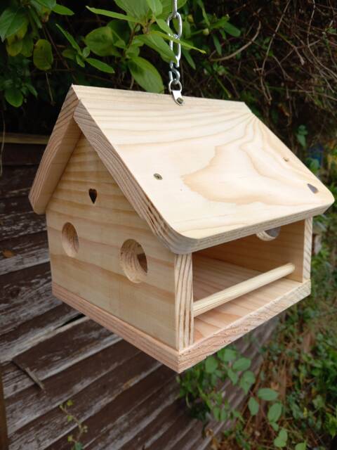 Hanging Bird Table Designed For Small Garden Birds Solid Wood by Etsy ...