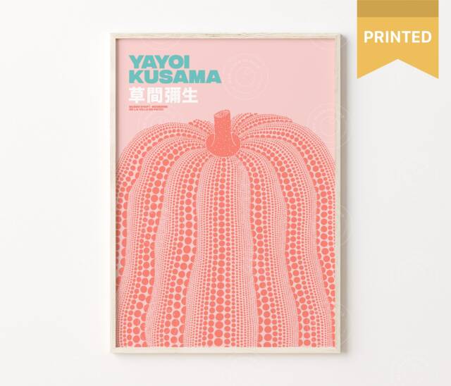 Yayoi Kusama Art Print, Pumpkin Poster, Japanese Dot Art, Printed ...