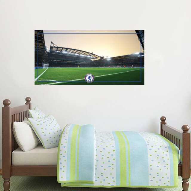 Chelsea Football Club - Stamford Bridge Stadium - Evening Wall Mural by ...
