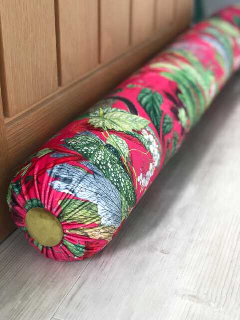 Luxurious Velvet Draft Stop Excluder & Door Stop Beautiful Vibrant ...