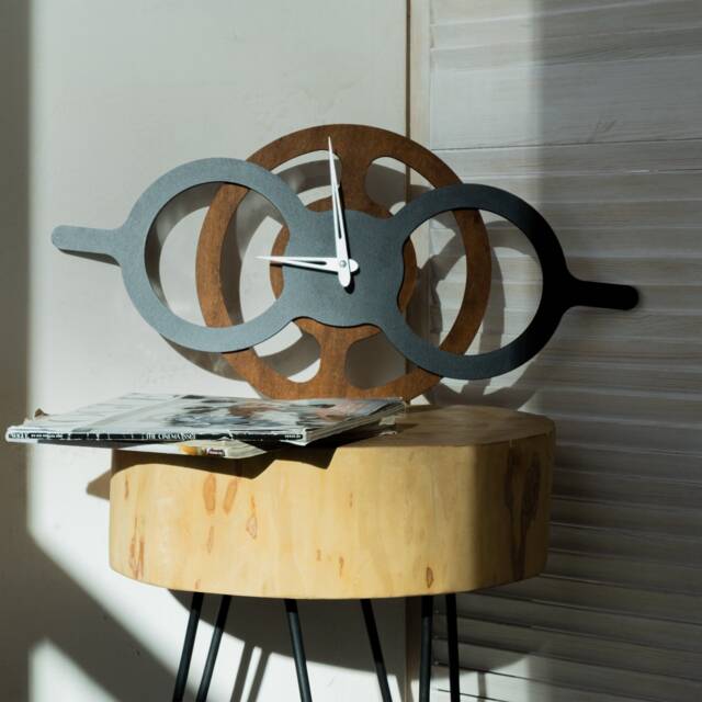 Horizontal Clock, Minimalist Bohemian Wall Decorative Contemporary Wood ...