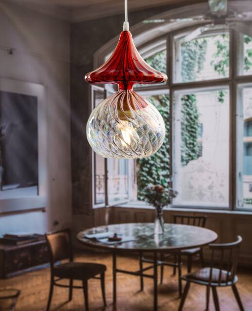 Blown Glass Pendant Light - Modern Customizable Light-Kitchen Island ...