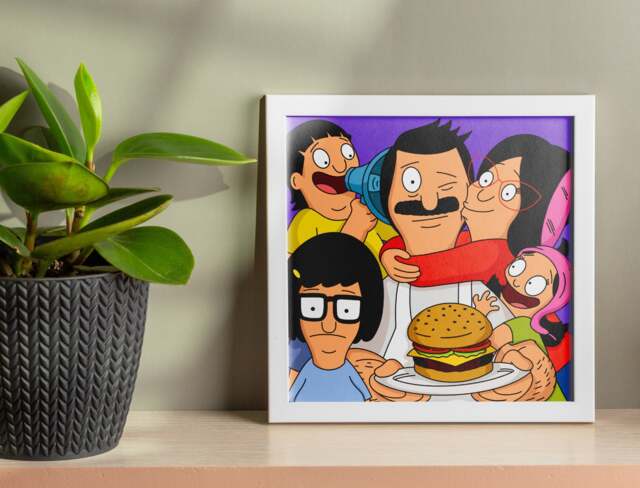 Bob's Burgers Family - Mini Art Print Bob, Linda, Tina, Gene & Louise ...