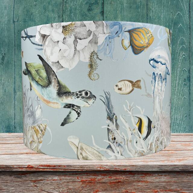 Sea Life Lampshade - Under The Ceiling Light Shade Kids Creatures ...