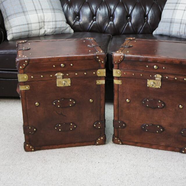English Handmade Side Table Campaign Chests by Etsy | ufurnish.com