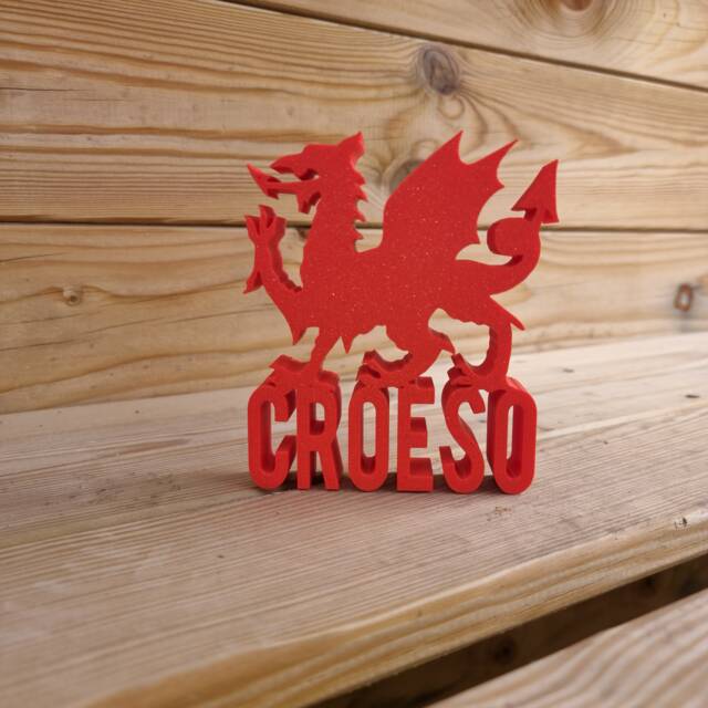 Wales Personalised Name Shelf Display Stand Figure Sign Plaque Fan Gift ...