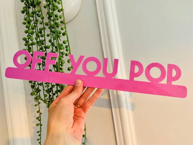 Off You Pop Acrylic Door Topper Funky Wall Decor by Etsy | ufurnish.com