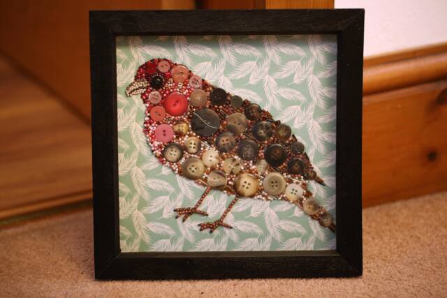 Nature Inspired House Finch Wall Decor - Original Bird Art Mosaic by ...