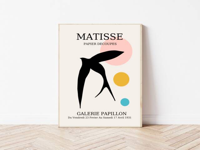 Matisse Bird Art Print, Poster, Wall Decor, Art by Etsy | ufurnish.com