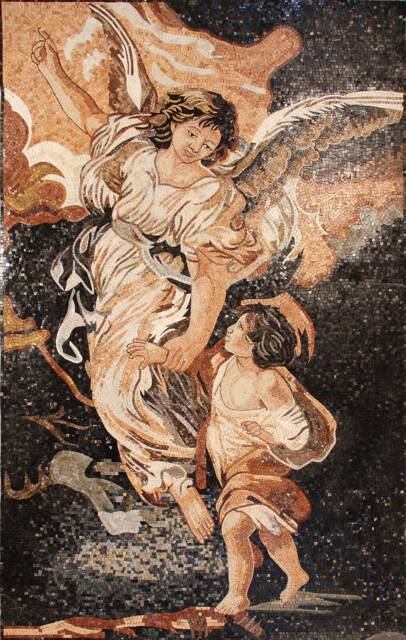 Angel Guide Child Heaven Father Sky Marble Mosaic by Etsy | ufurnish.com