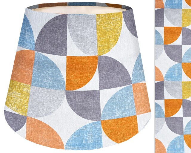 Handmade Orange Geometric Lampshade Retro Conical Light Shade by Etsy ...