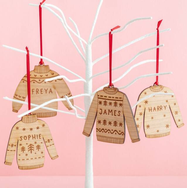 Christmas Jumper Tree Decoration - Baubles Personalised Gift Ideas For ...