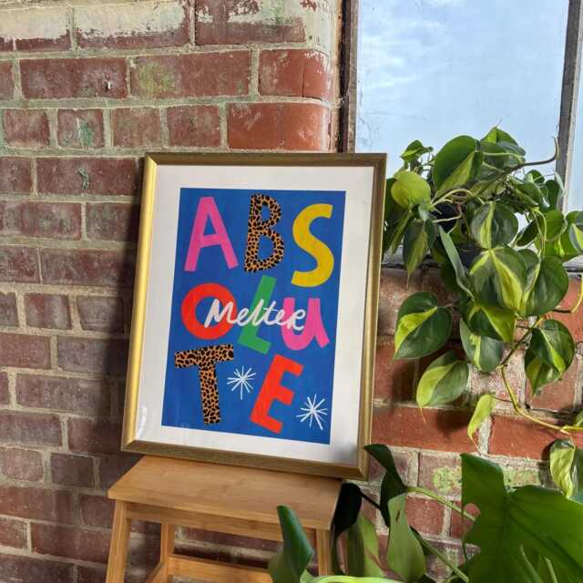 Absolute Melter Colourful Typographic Art Print - Belfast Slang ...