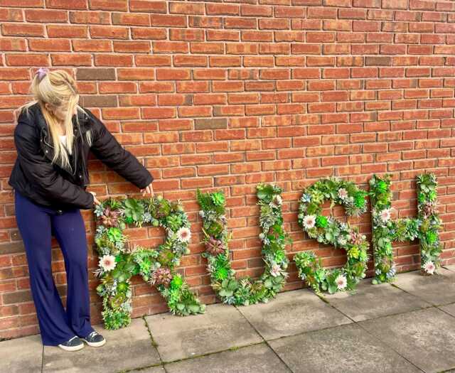 Extra Large Moss Wall Letters, Faux Succulent Decor by Etsy | ufurnish.com