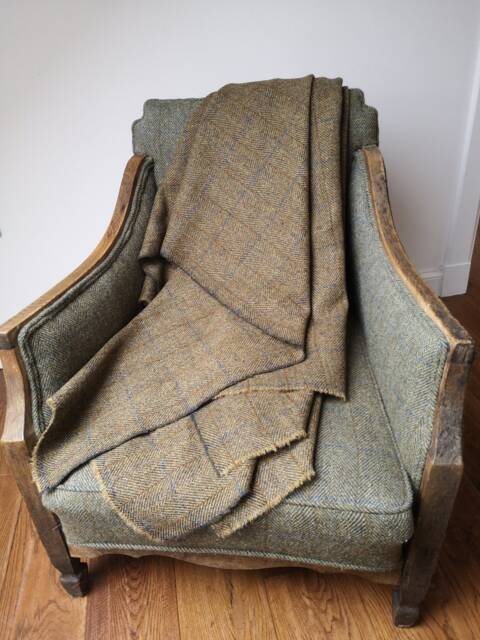 Harris Tweed Blanket Throw Bedspread by Etsy | ufurnish.com